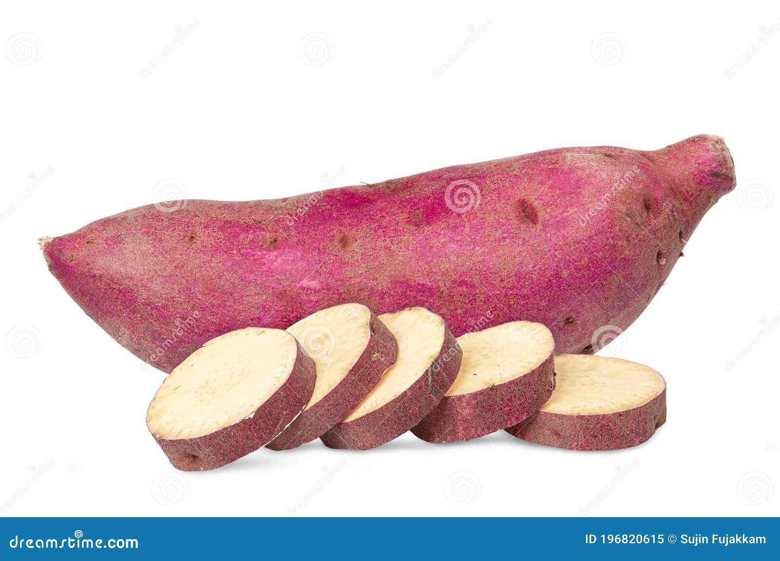 Sweet Potato Isolated with Shadow on White Background. Clipping Path ...