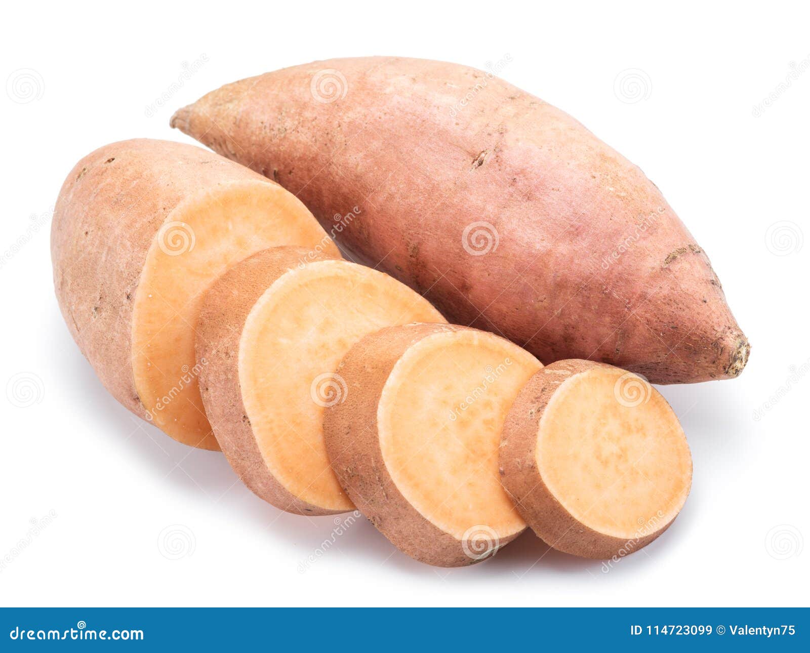 Sweet Potato. Isolated on a White Background Stock Image - Image of ...