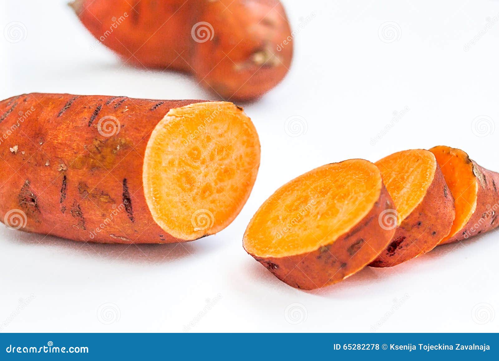 Sweet Potato Isolated on White Light Background Stock Photo - Image of ...