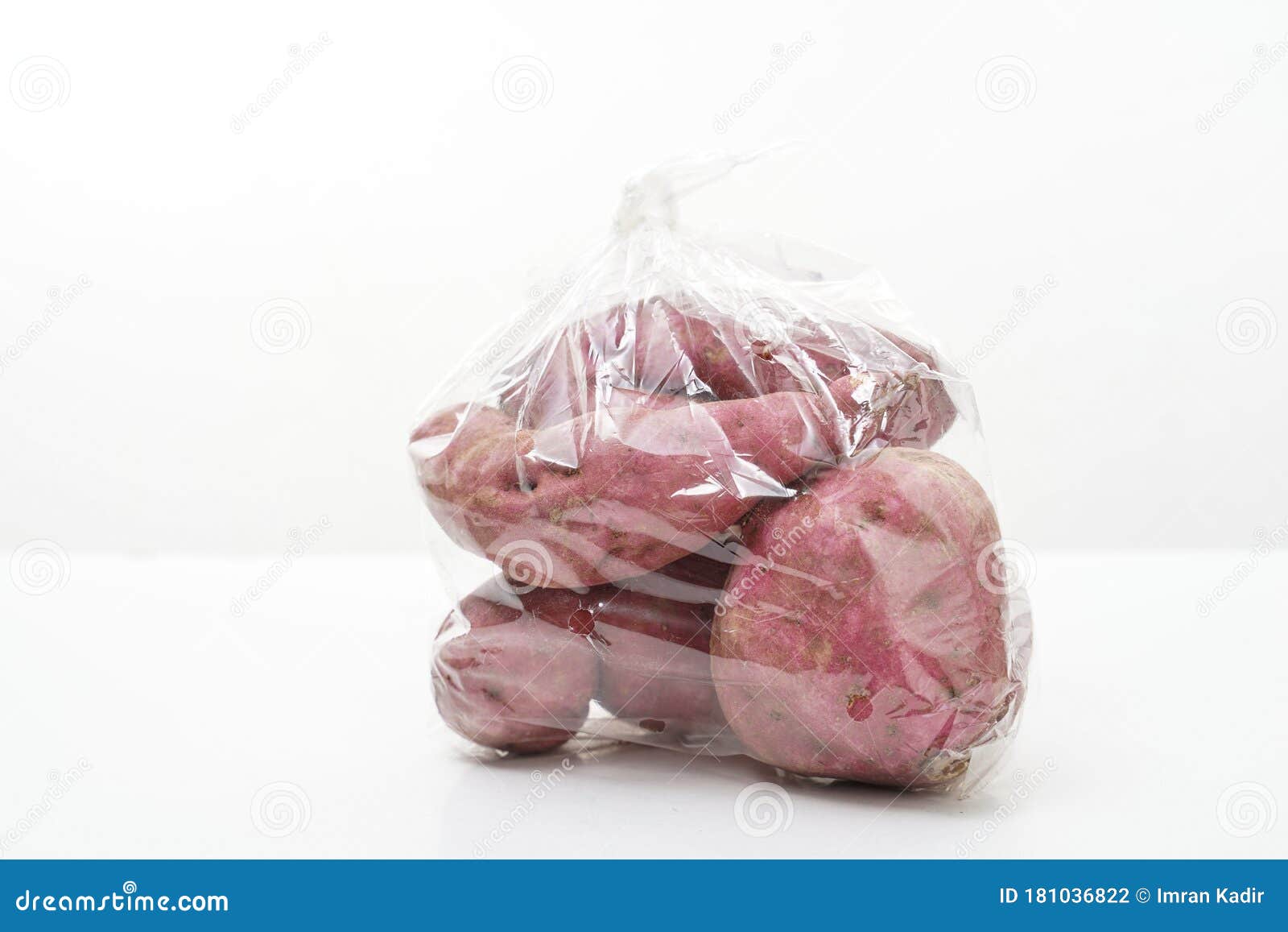 Sweet Potato in Plastic Packaging Stock Photo - Image of grocery, tuber ...