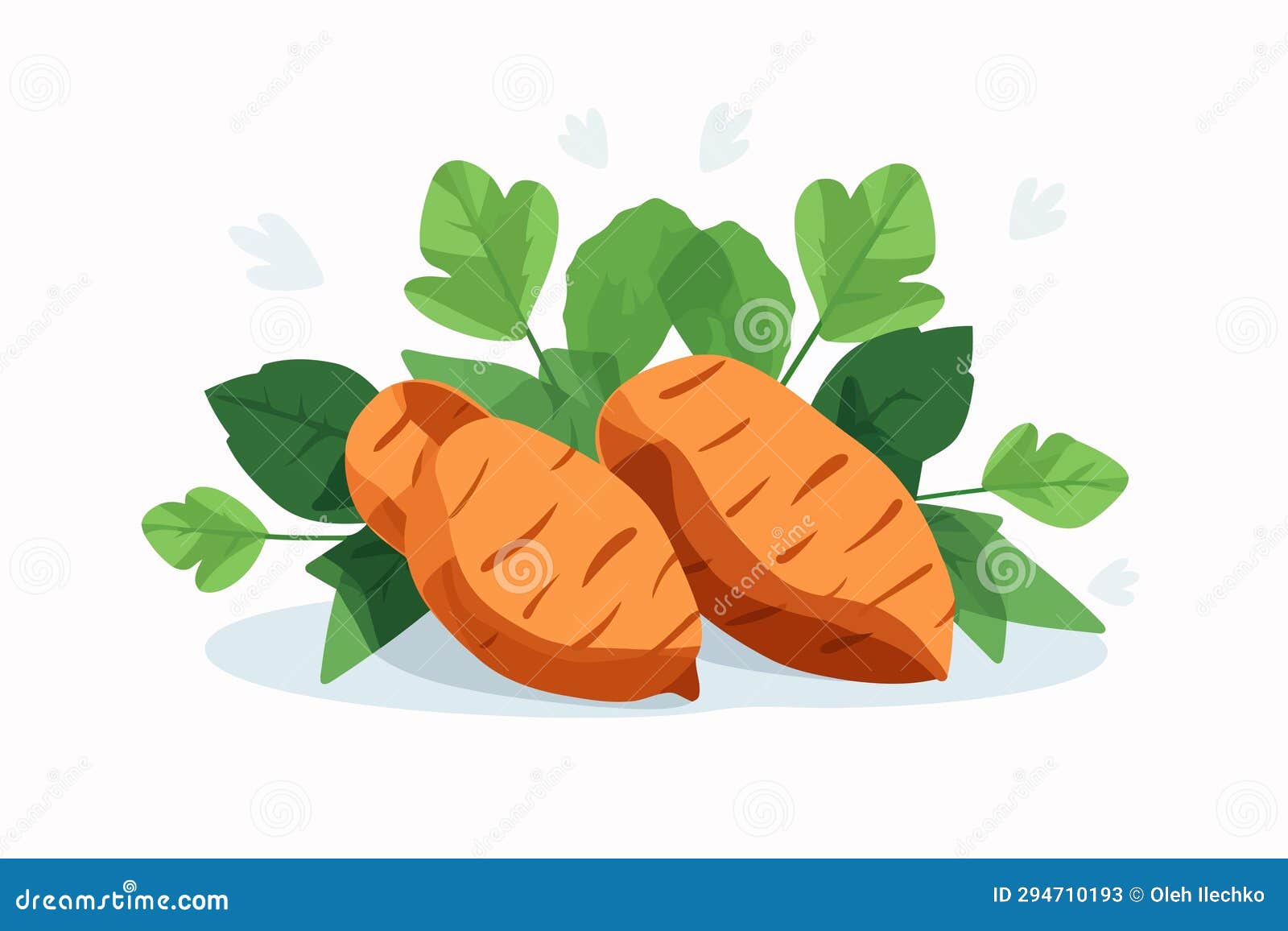 Sweet Potato Vector Flat Minimalistic Isolated Vector Style ...