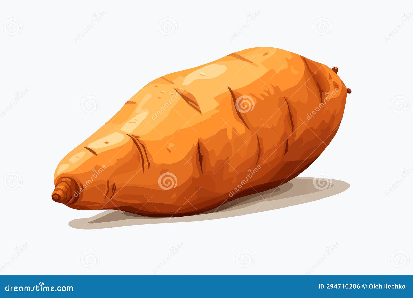 Sweet Potato Vector Flat Minimalistic Isolated Vector Style ...