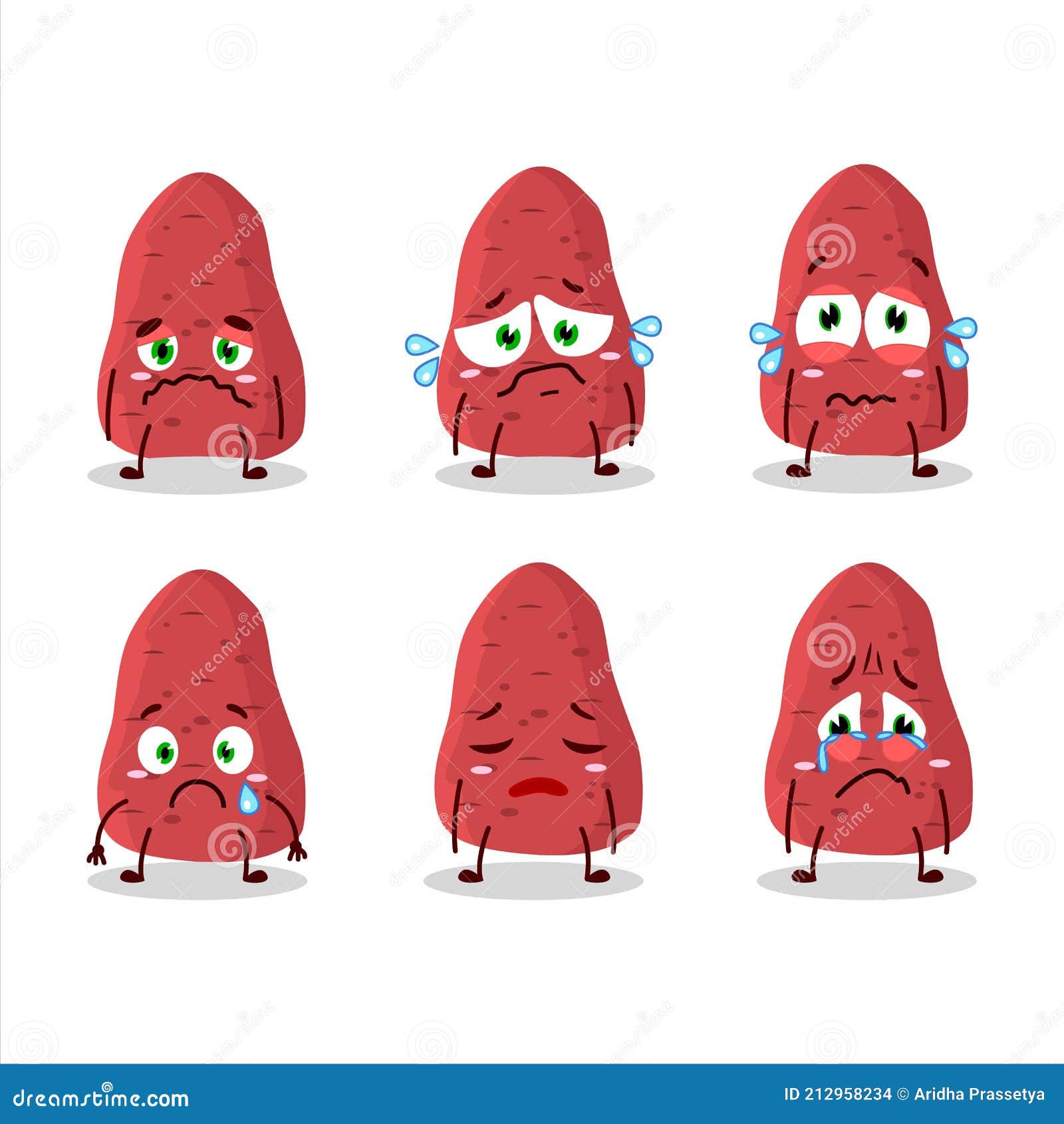 Crying Potatoes And Harmful Starch Stock Image | CartoonDealer.com ...