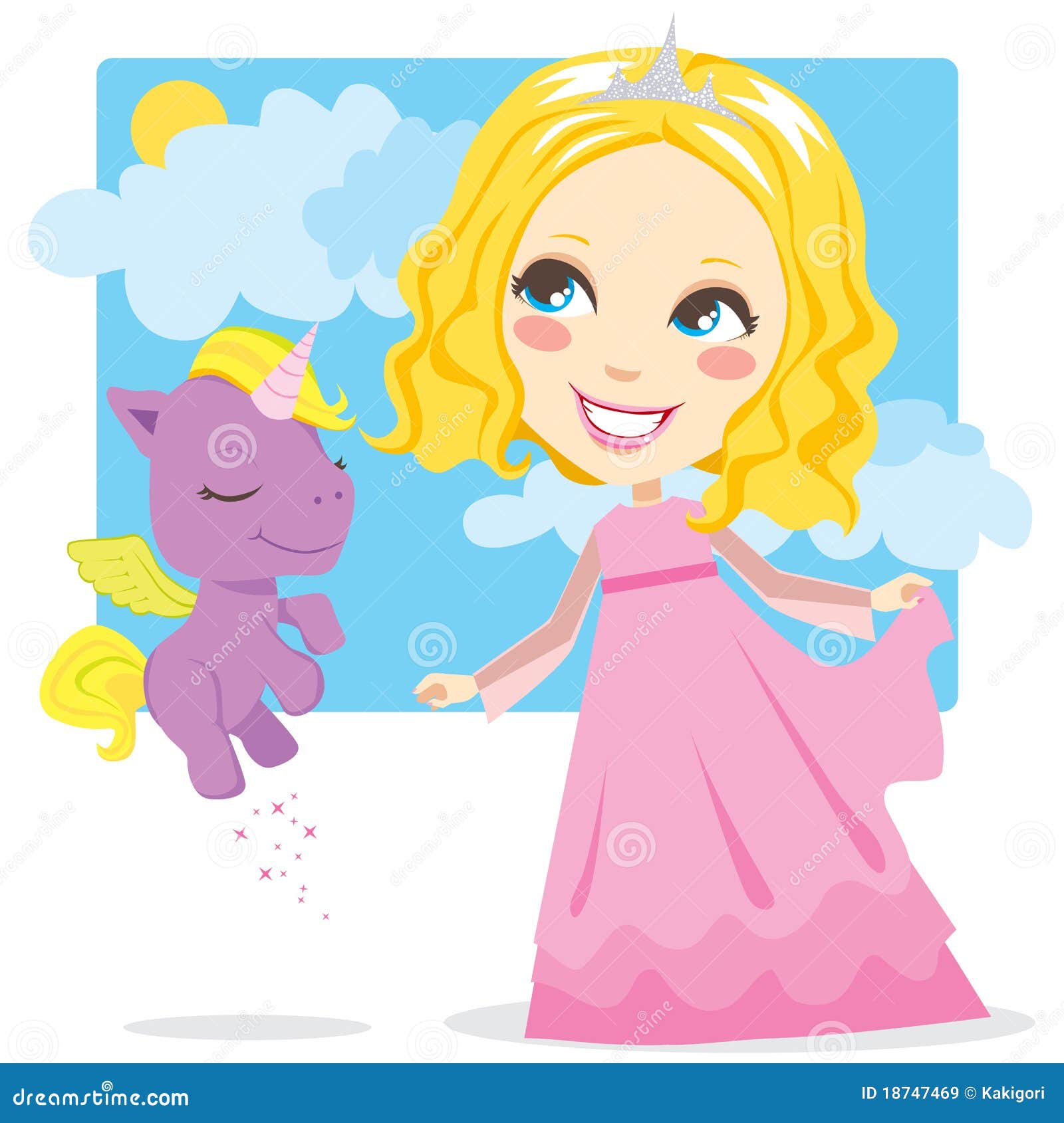 Sweet Princess stock vector. Illustration of childhood - 18747469