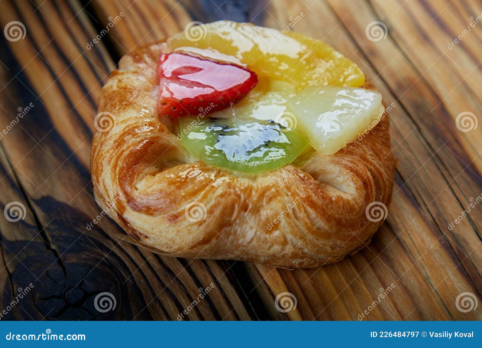 Sweet Puff Pastry Isolated On White Background - Palmeras Royalty-Free ...