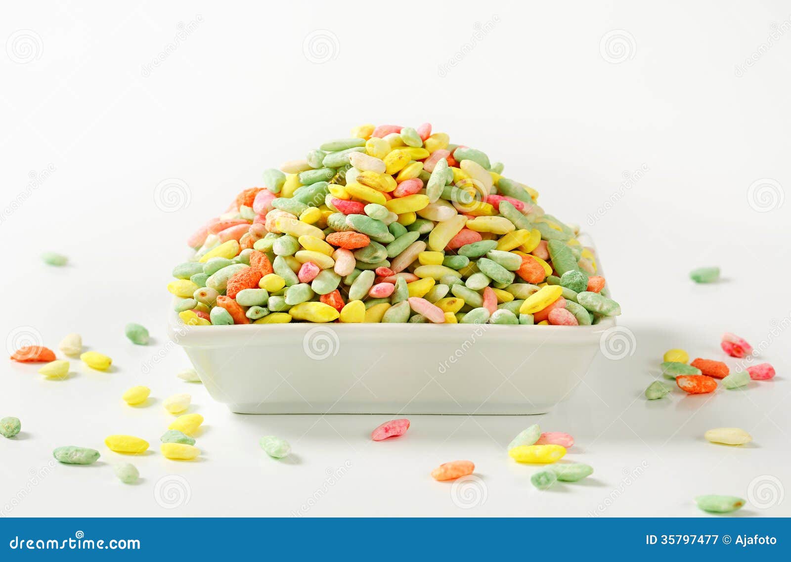 Sweet puffed rice stock image. Image of heap, dessert - 35797477