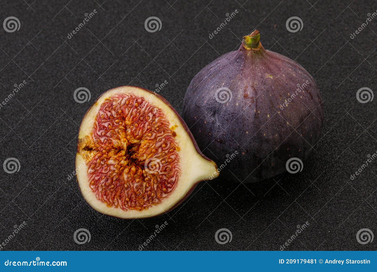 Sweet purple slice of fig stock image. Image of purple - 209179481