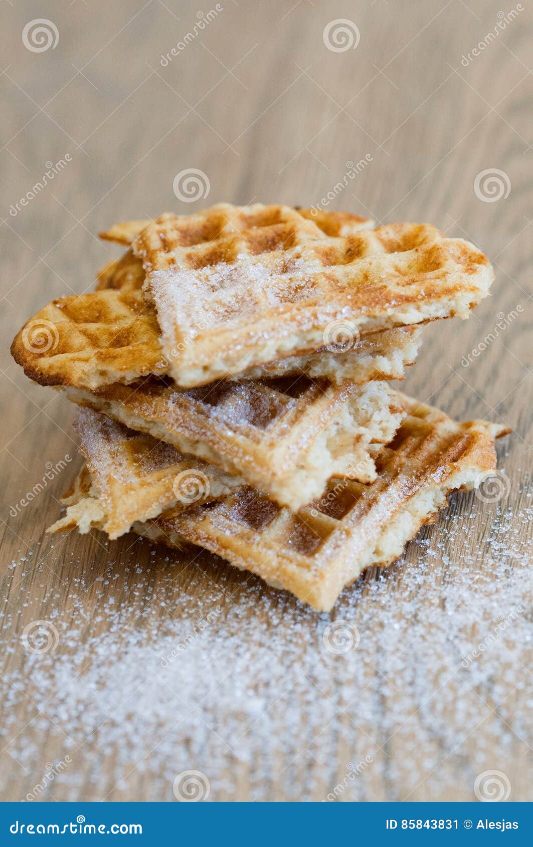 Sweet Pyramid of Waffel Slices Stock Image - Image of segment, lunch ...