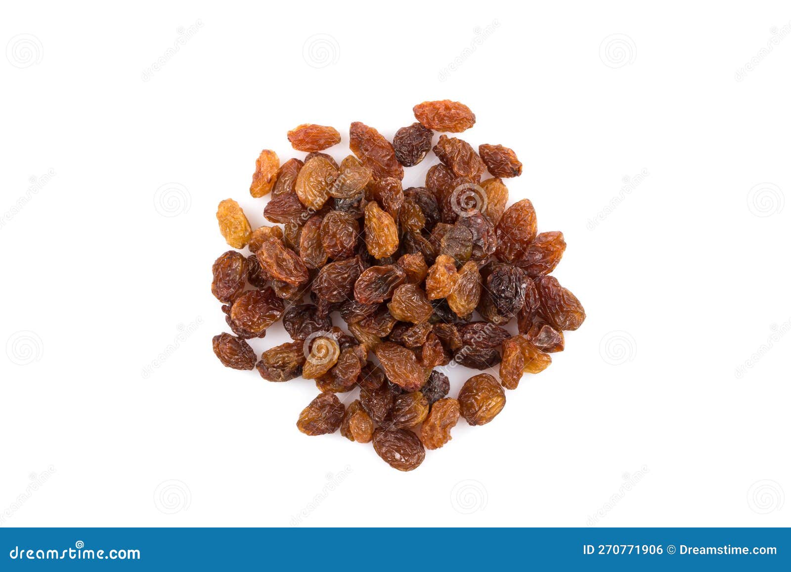 Sweet raisins on white stock photo. Image of brown, healthy - 270771906