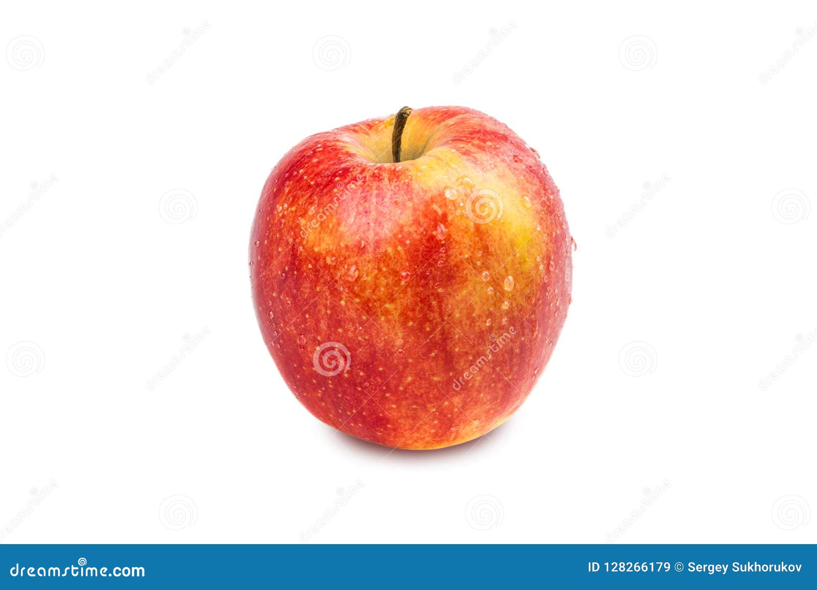 Sweet red apple stock image. Image of bright, fruit - 128266179