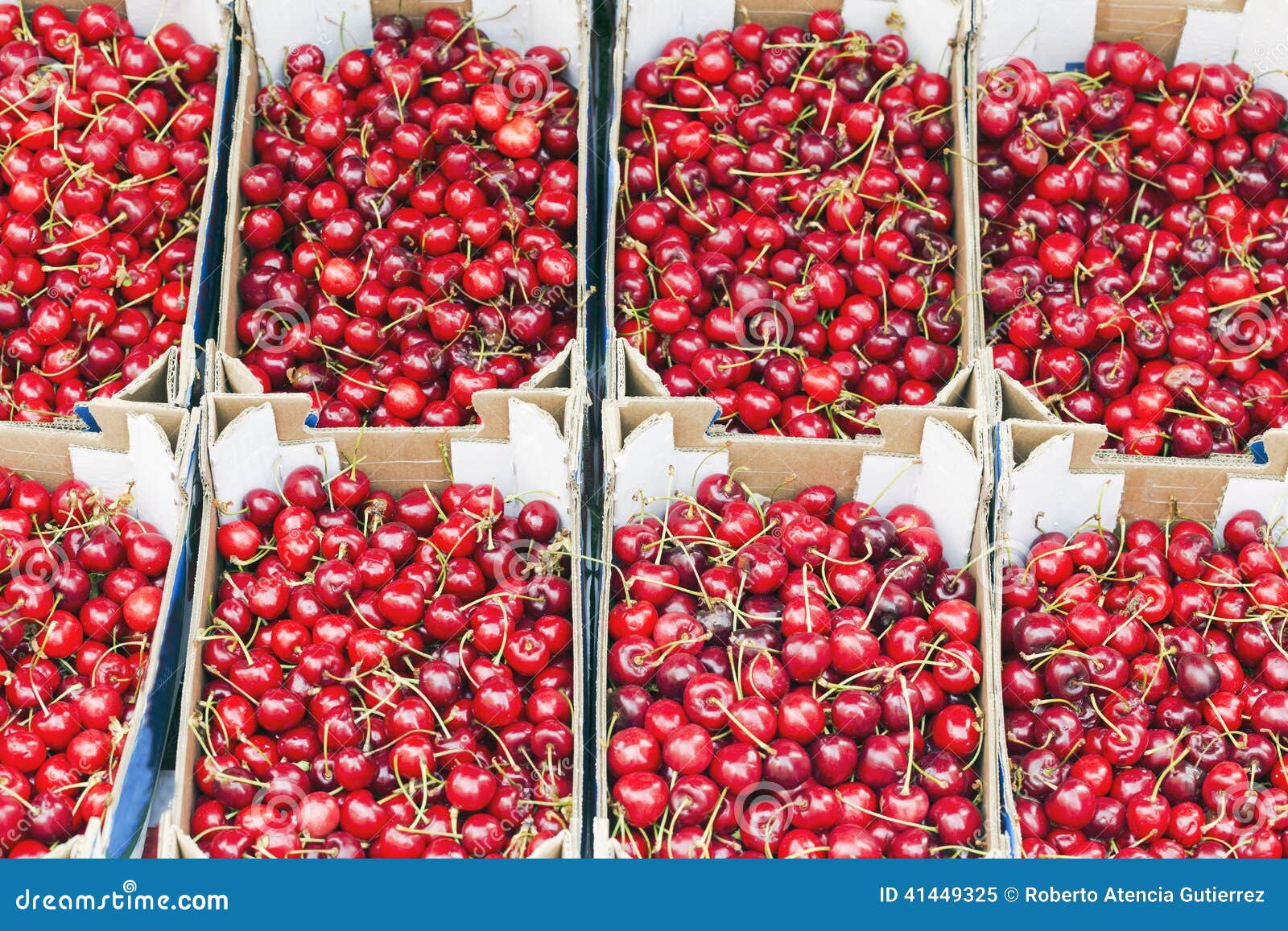 Sweet Red Cherry Background Stock Image - Image of freshness, nature ...