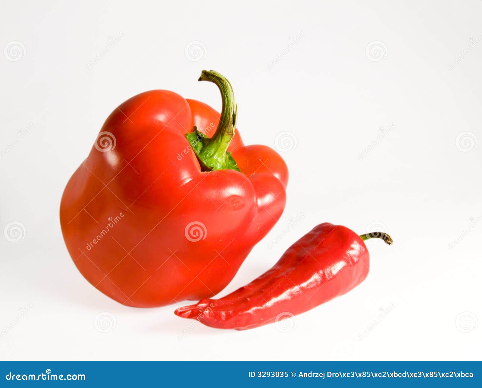 Sweet and Red Chili Peppers Stock Image - Image of sharply, vegetable ...