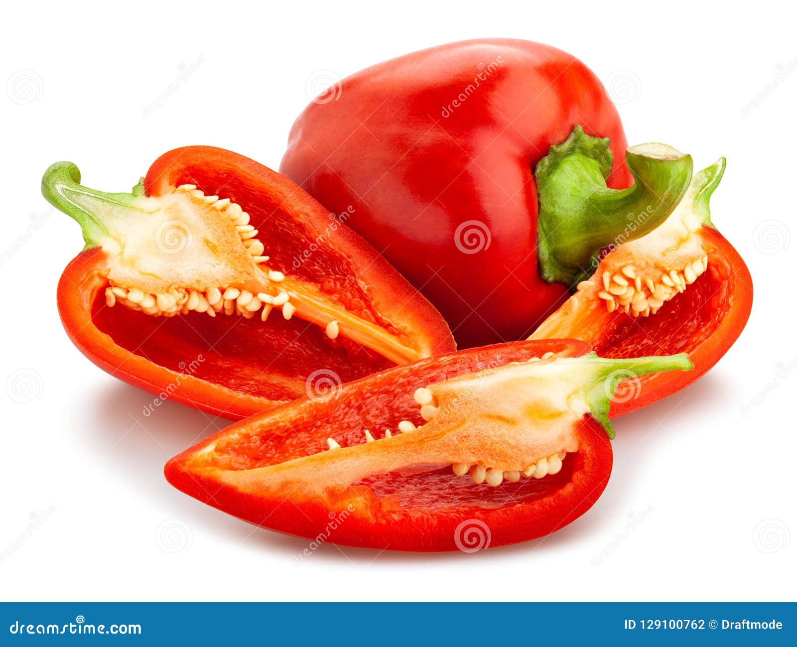 Sweet red pepper stock photo. Image of peppers, chunk - 129100762