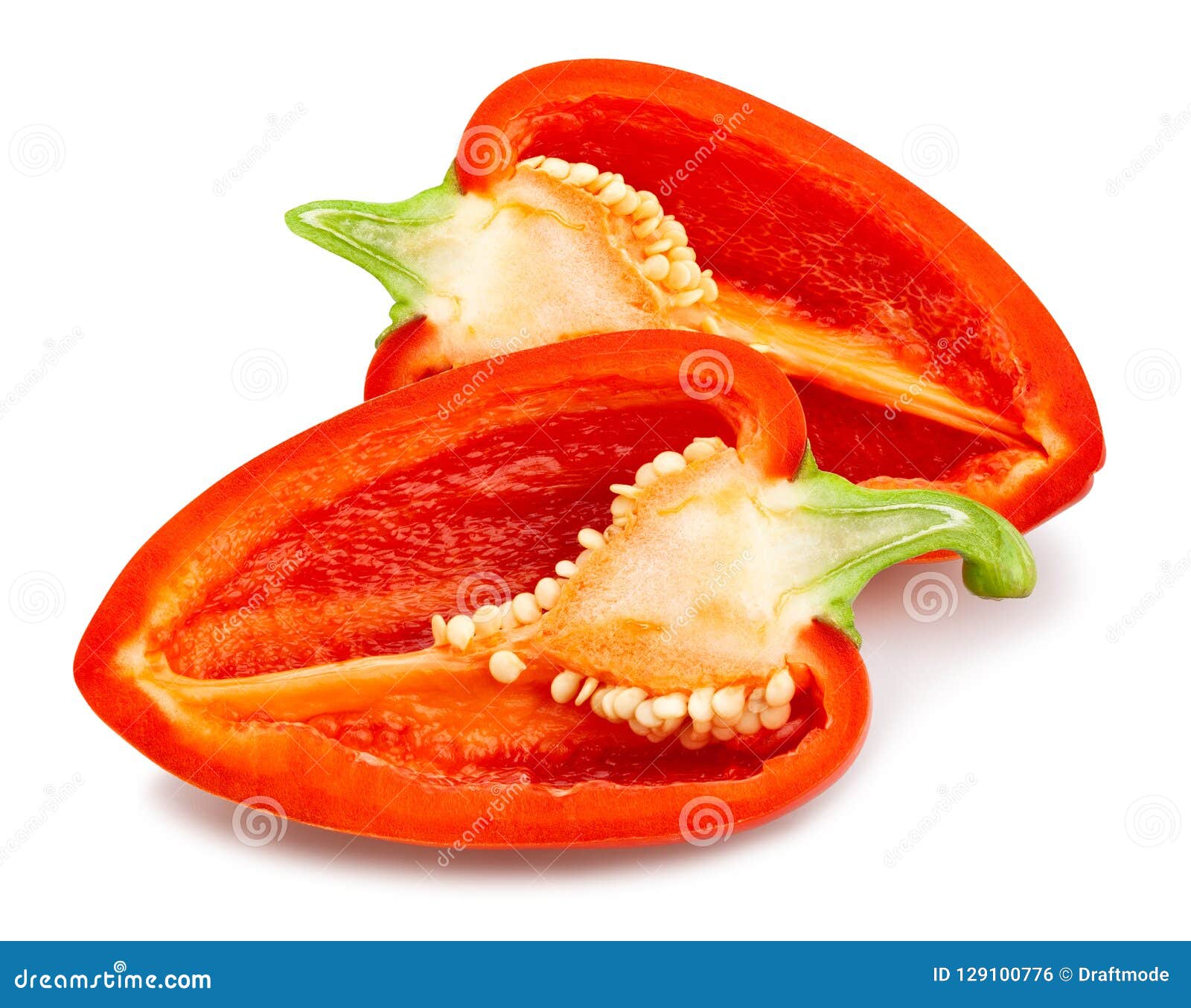 Sweet red pepper stock photo. Image of stack, slices - 129100776