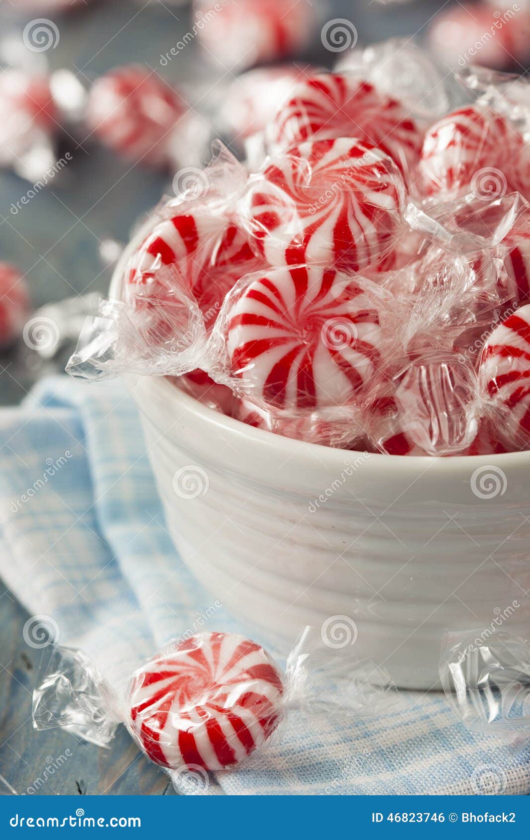 Sweet Red and White Peppermint Candy Stock Photo - Image of sweet, mint ...