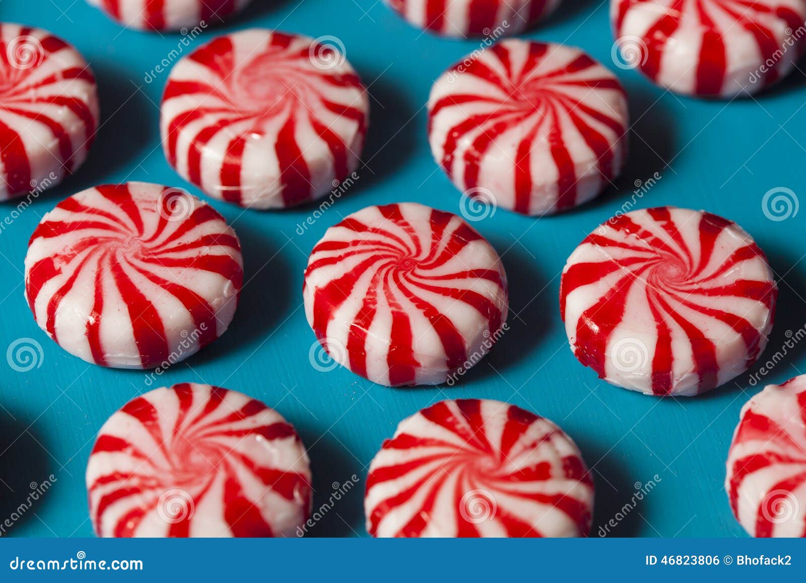 Sweet Red and White Peppermint Candy Stock Photo - Image of sweet, cane ...
