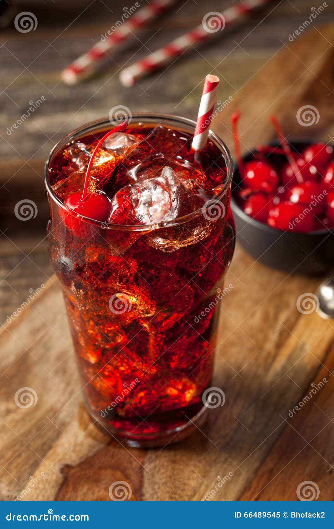 Sweet Refreshing Cherry Cocktail Mocktail Stock Photo | CartoonDealer.com #96530478