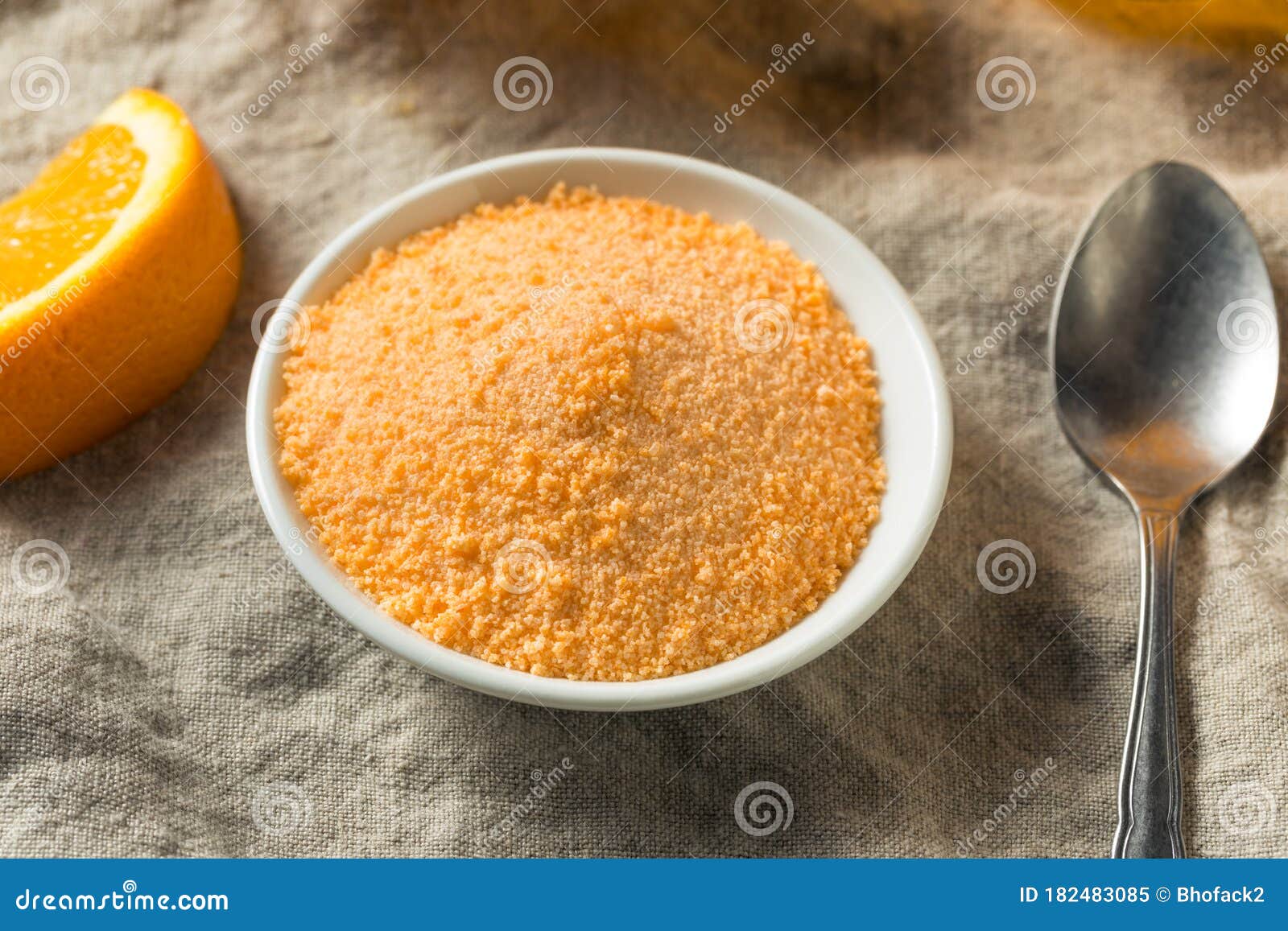 Sweet Refreshing Powdered Orange Drink Stock Image - Image of natural ...