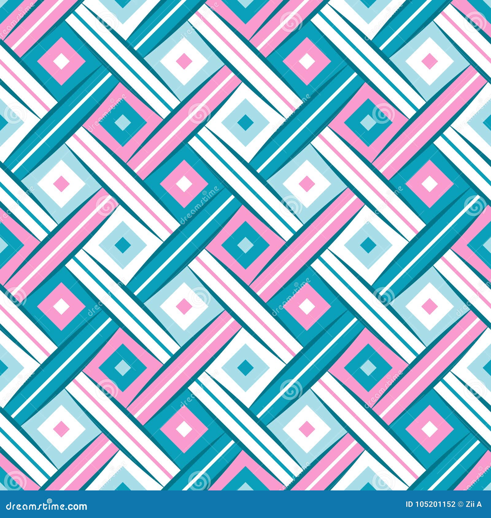 Sweet Blue Pink Complicated Woven Rhombus Webbing Oblique Seamless ...