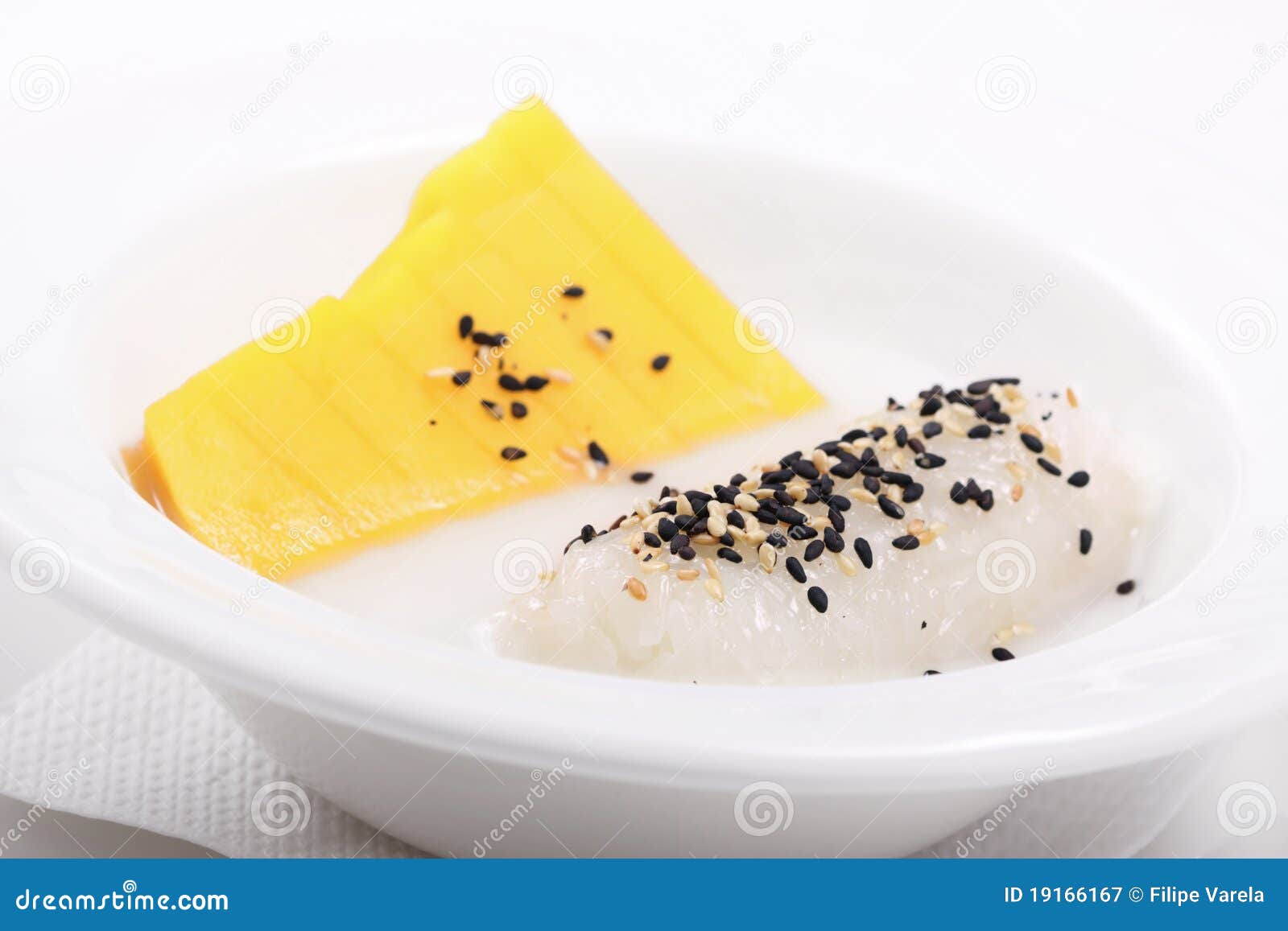 Sweet Rice Traditional Cake in Milk Stock Image - Image of chinese ...