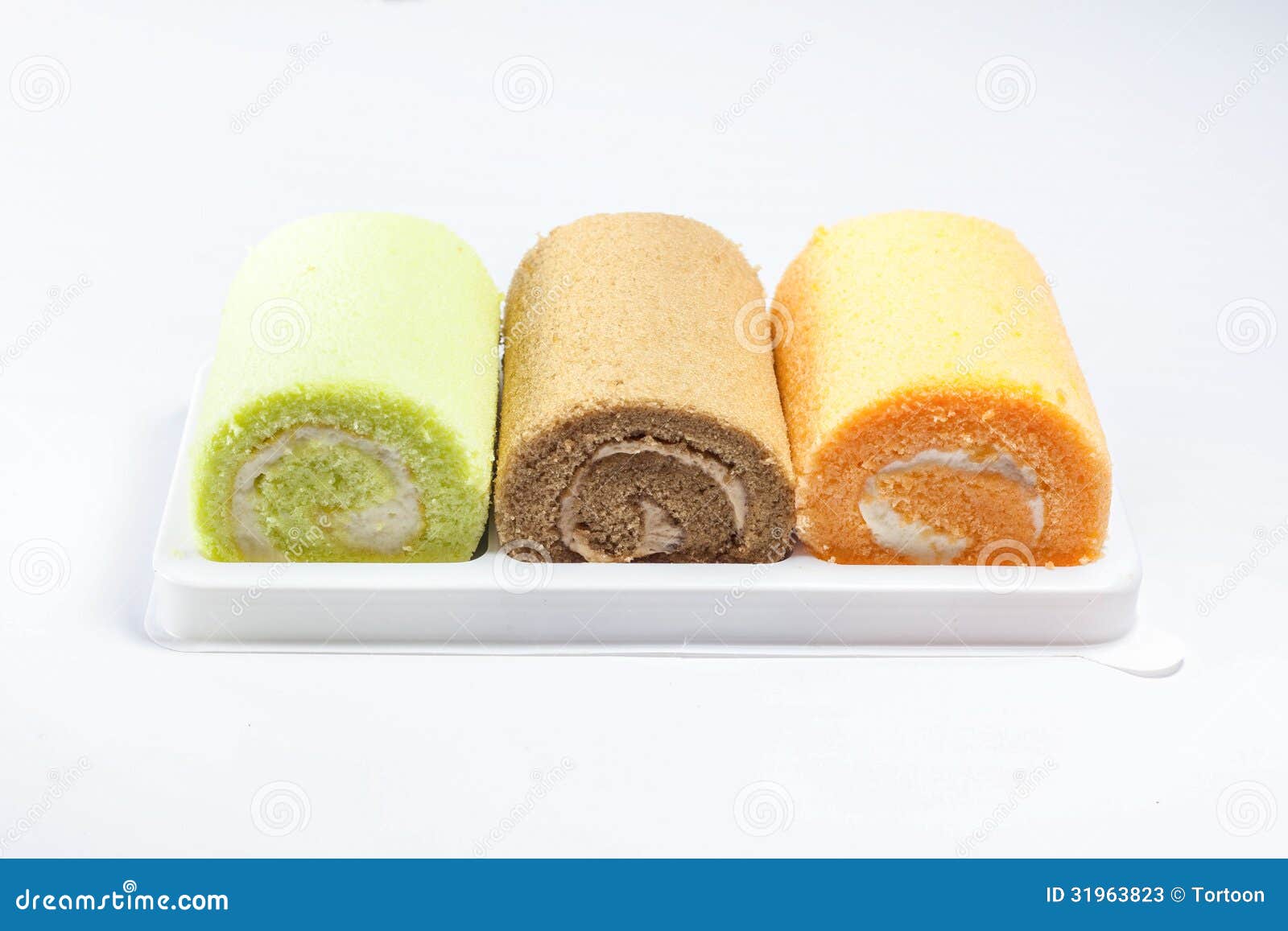 Sweet roll cake stock image. Image of sticky, dessert - 31963823