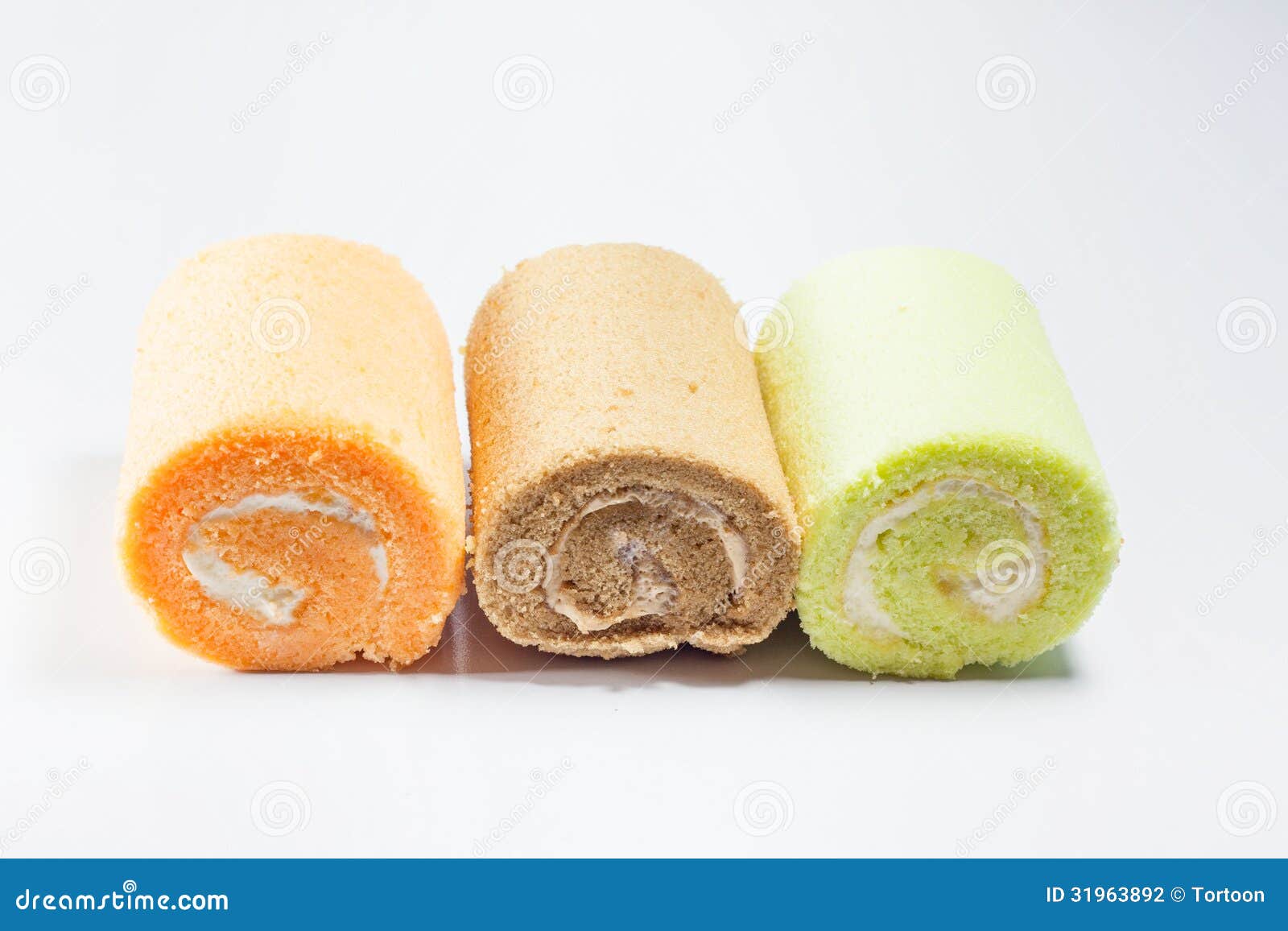Sweet roll cake stock photo. Image of roll, dessert, eating - 31963892