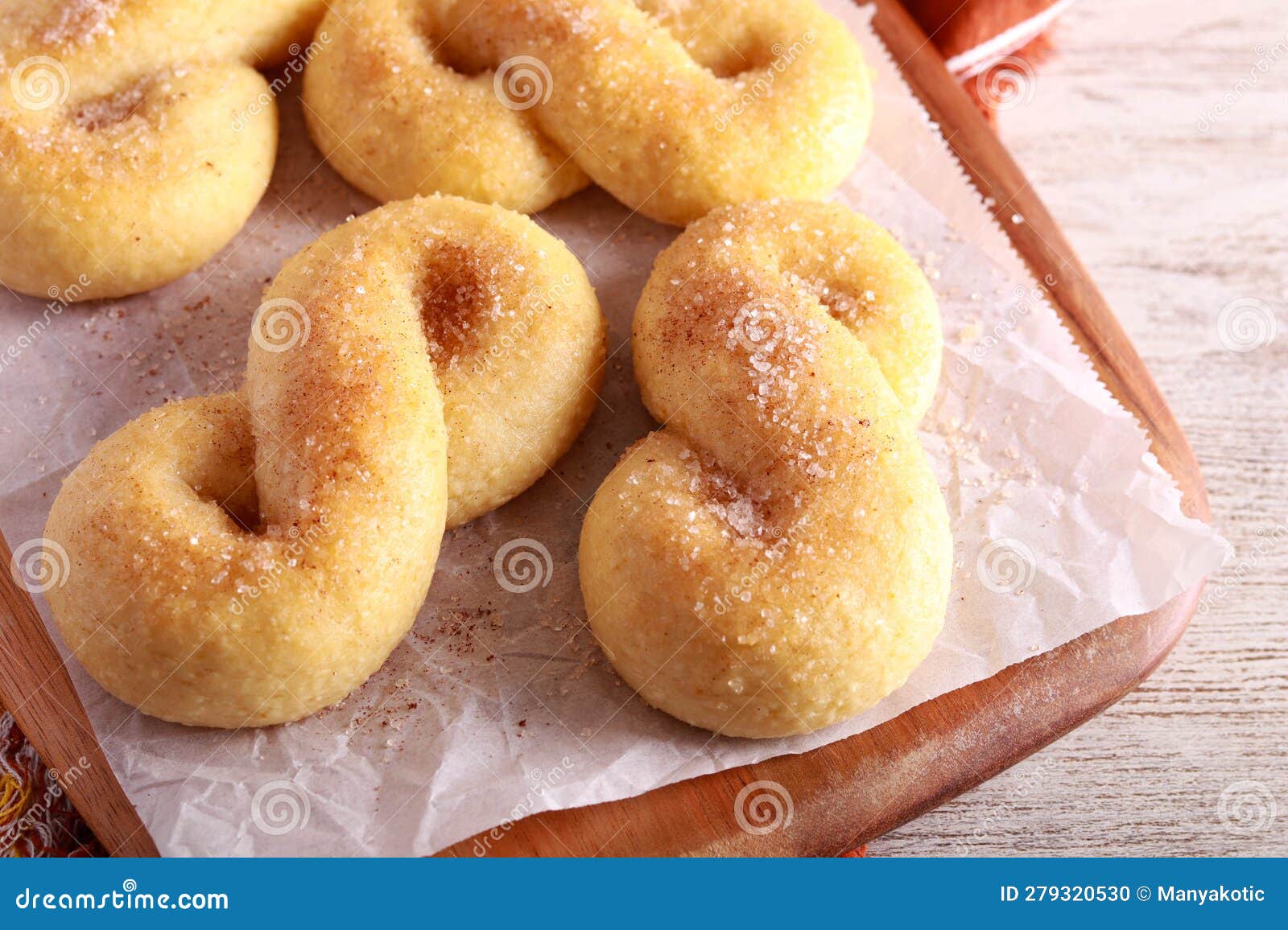 Sweet Rolls Covered with Cinnamon and Sugar Stock Photo - Image of ...