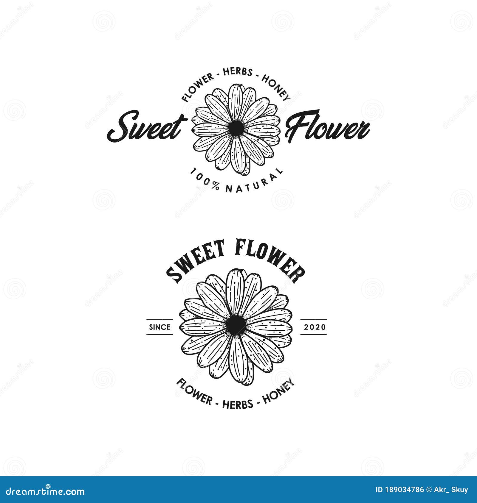 Sweet Rose Logo Design Template Stock Illustration - Illustration of ...