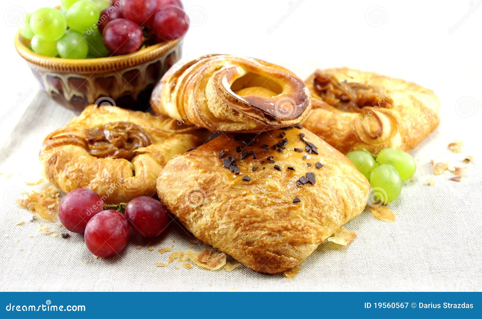 Sweet Royal Bakery Buns and Grapes Stock Image - Image of fresh, lunch ...