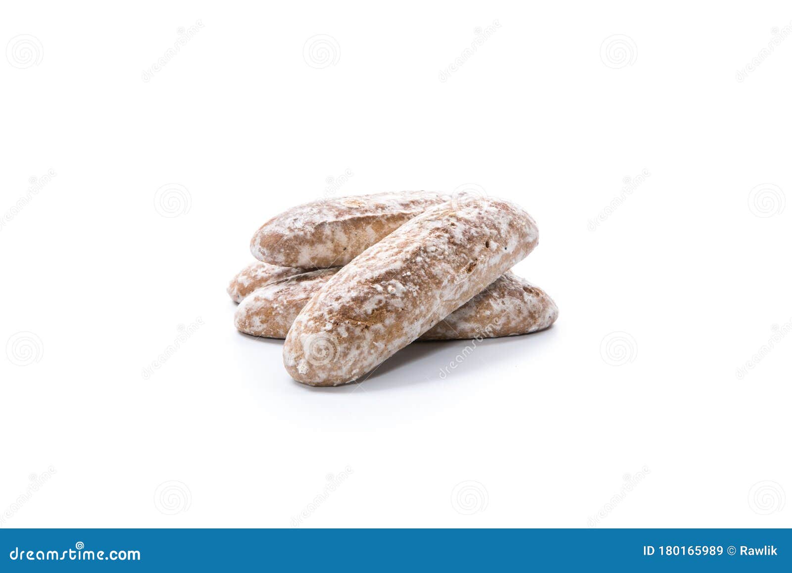 Sweet Russian Gingerbread Cookies Isolated on White Background Stock ...
