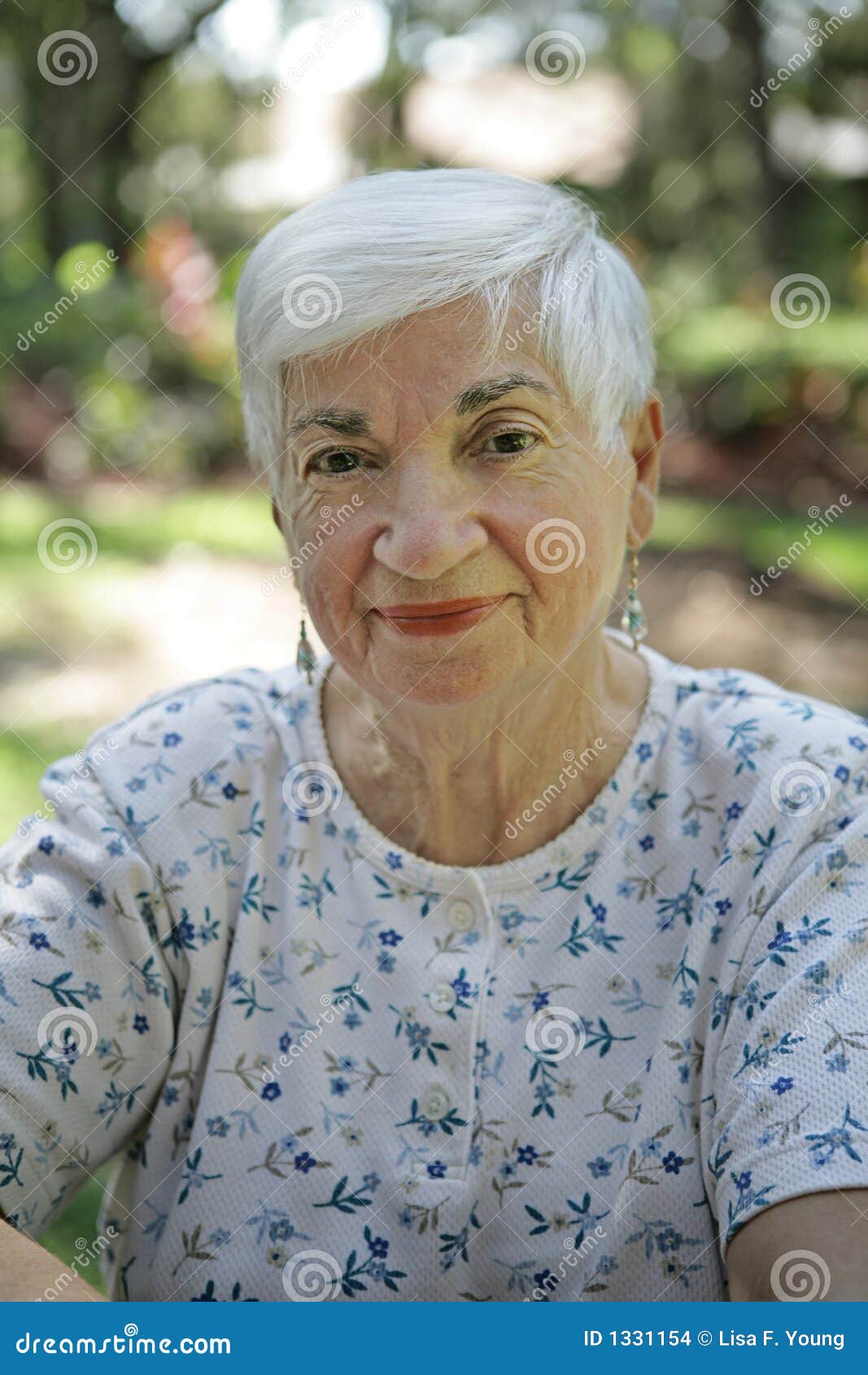 Sweet Senior Lady stock photo. Image of grandmother, friendly - 1331154