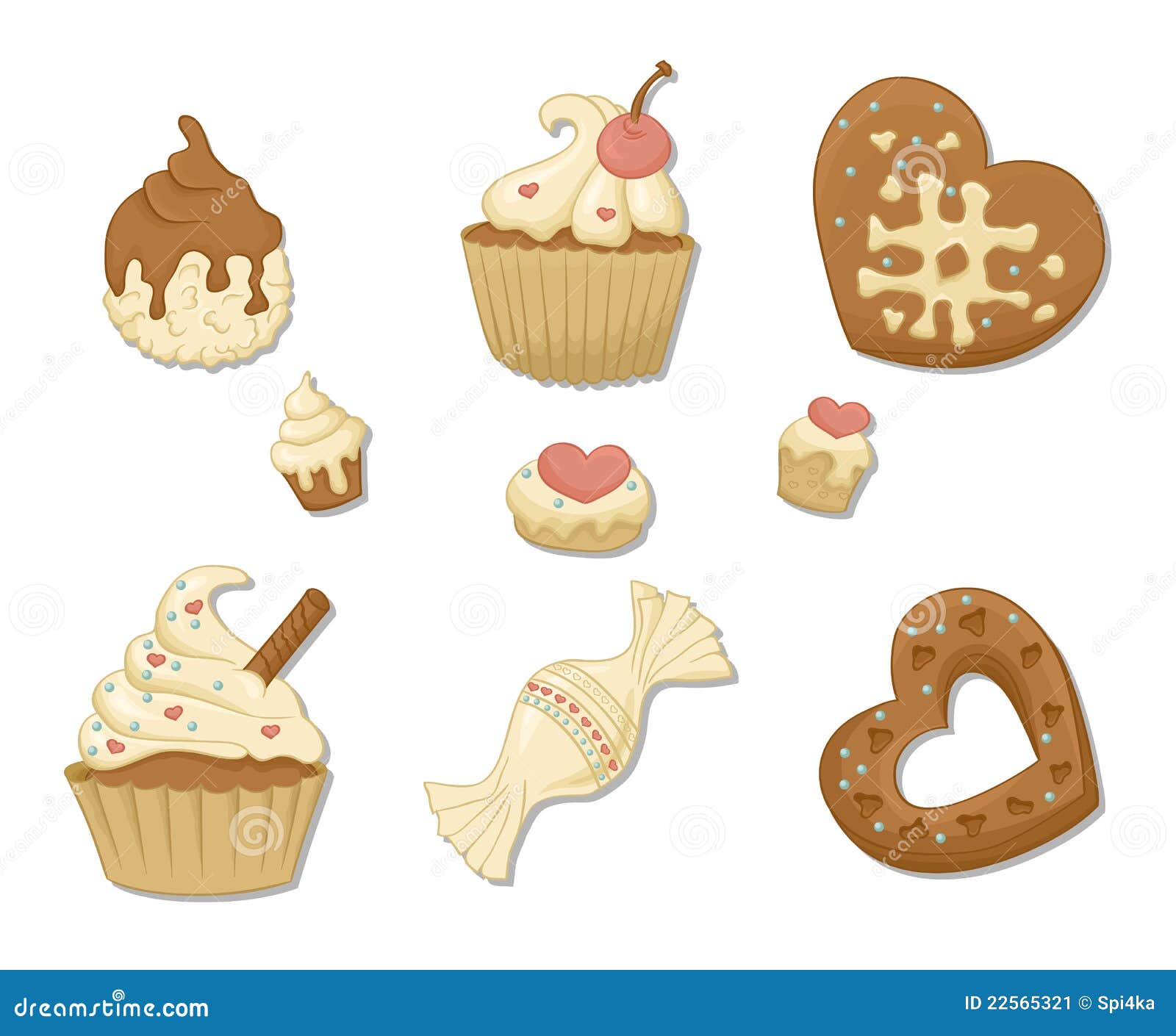 Sweet set stock vector. Illustration of design, romantic - 22565321