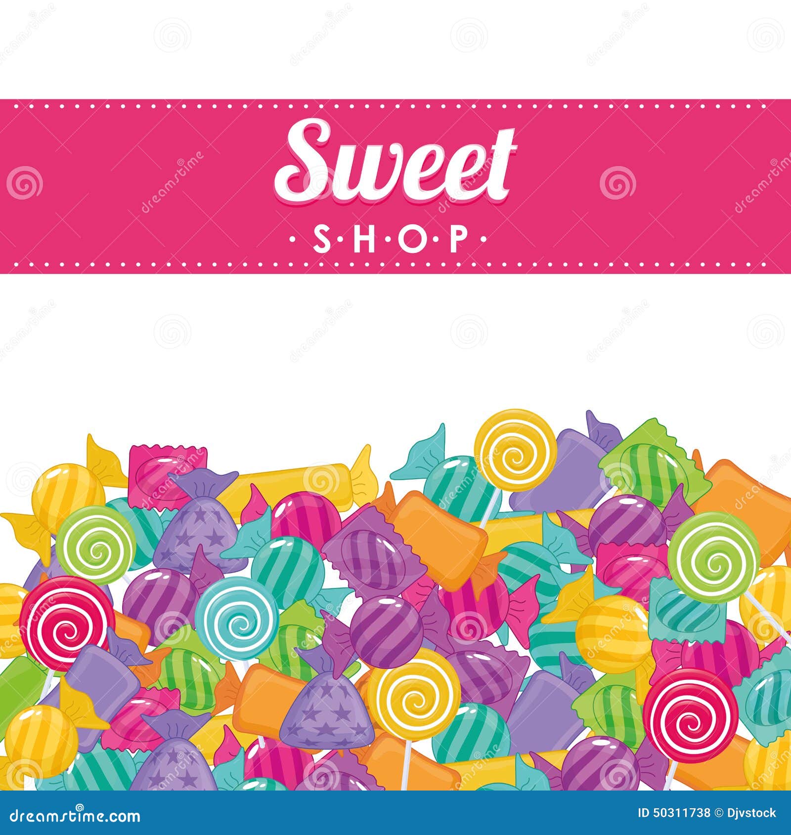 Sweet shop stock vector. Illustration of fresh, shop - 50311738