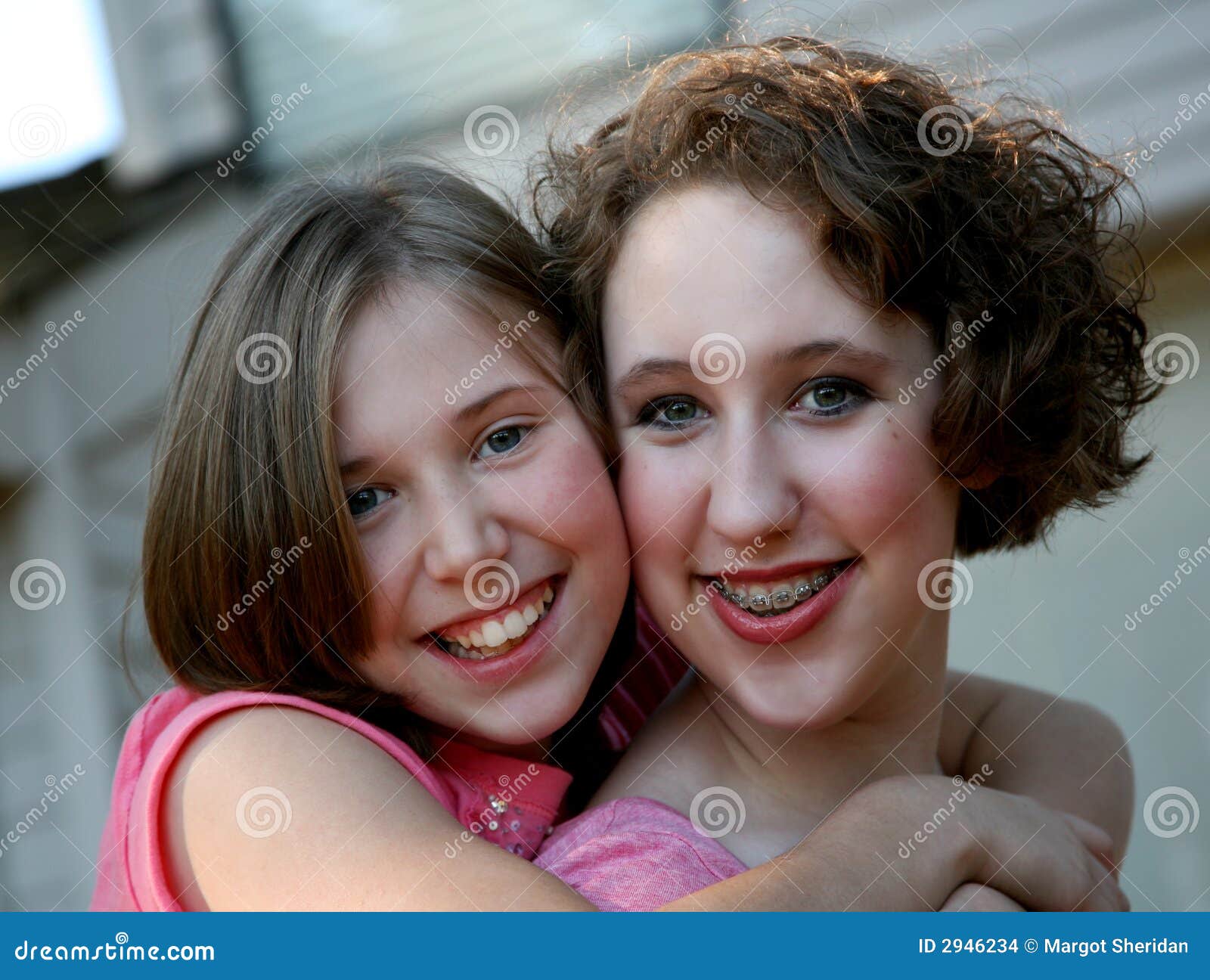 Sweet Sisters stock photo. Image of hold, piggyback, friendship - 2946234