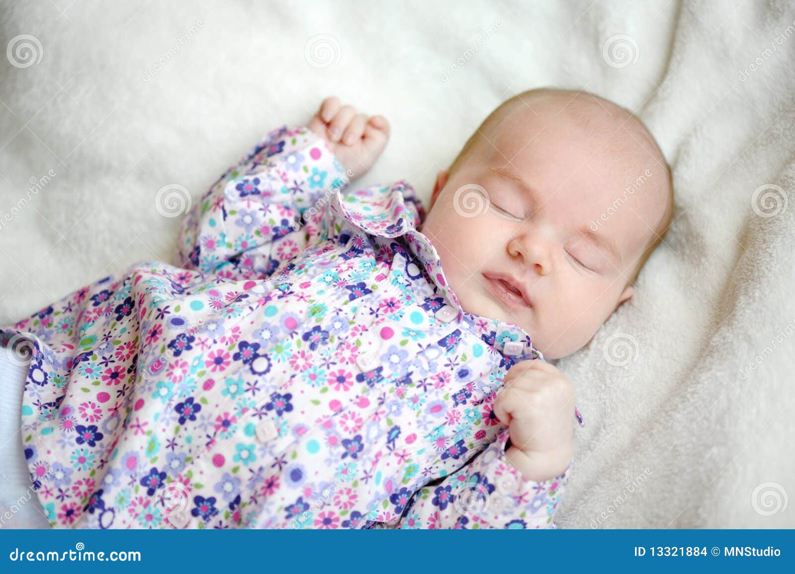 Sweet sleeping baby stock photo. Image of beauty, little - 13321884