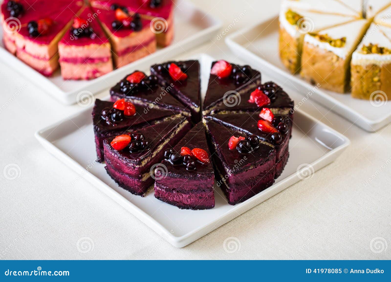 Sweet sliced cake stock image. Image of triangle, cake - 41978085