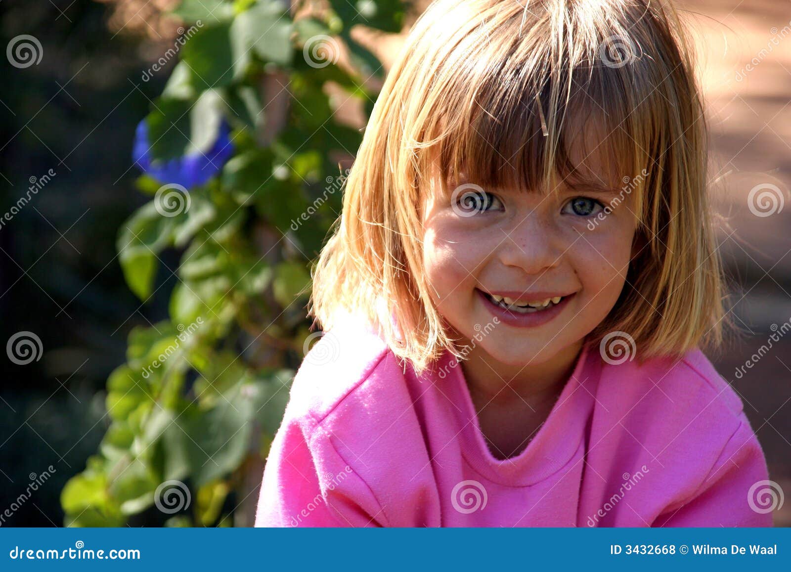 Sweet smile stock photo. Image of child, youth, pink, clothing - 3432668