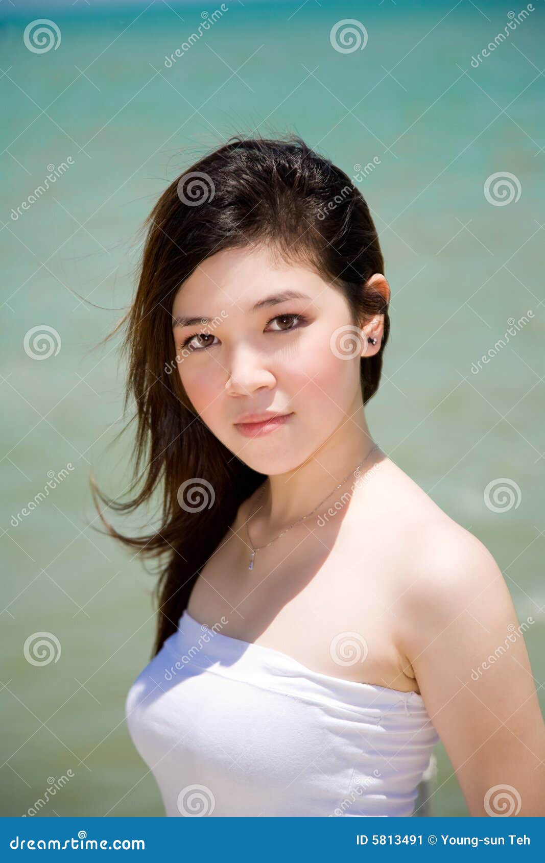 Sweet smiling young women stock image. Image of portrait - 5813491