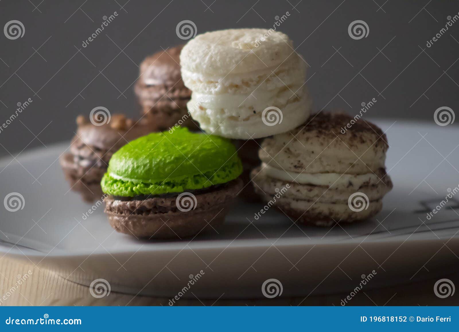 A Sweet Snack with Macarons Stock Photo - Image of music, sweet: 196818152