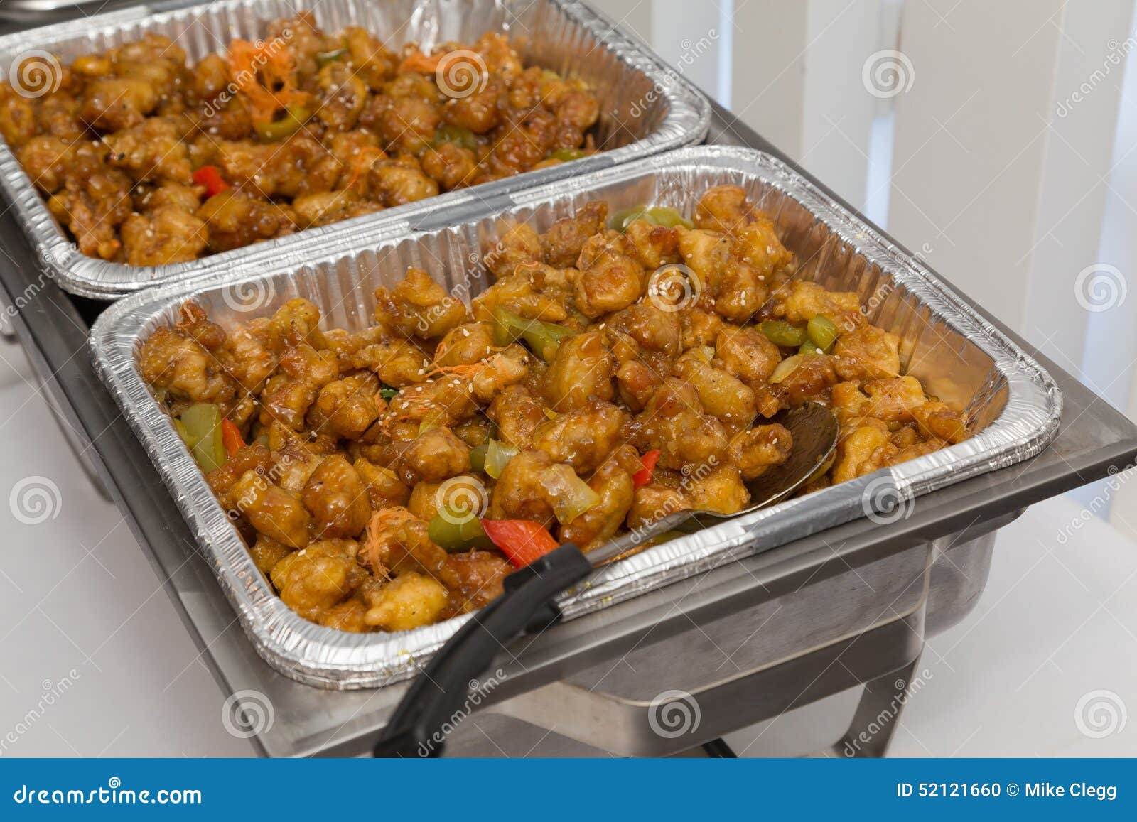 Sweet and Sour Chicken at a Buffet Stock Photo - Image of chicken ...