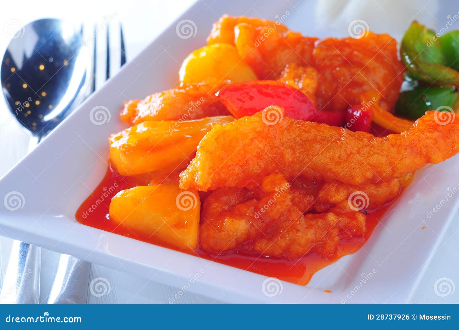 Sweet sour fish stock photo. Image of pineapple, sweet - 28737926