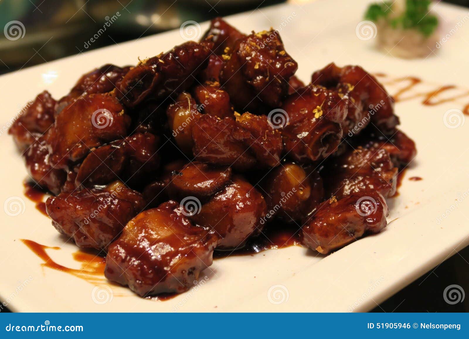Sweet and sour pork ribs stock photo. Image of food, foodstuff - 51905946