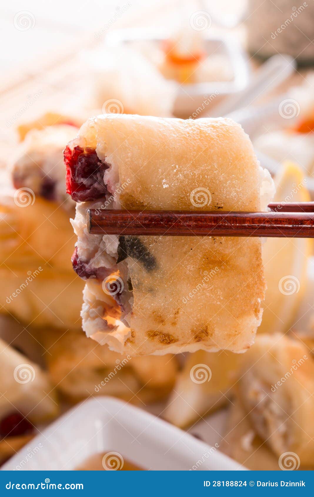 Sweet spring rolls stock photo. Image of cuisine, chinese - 28188824