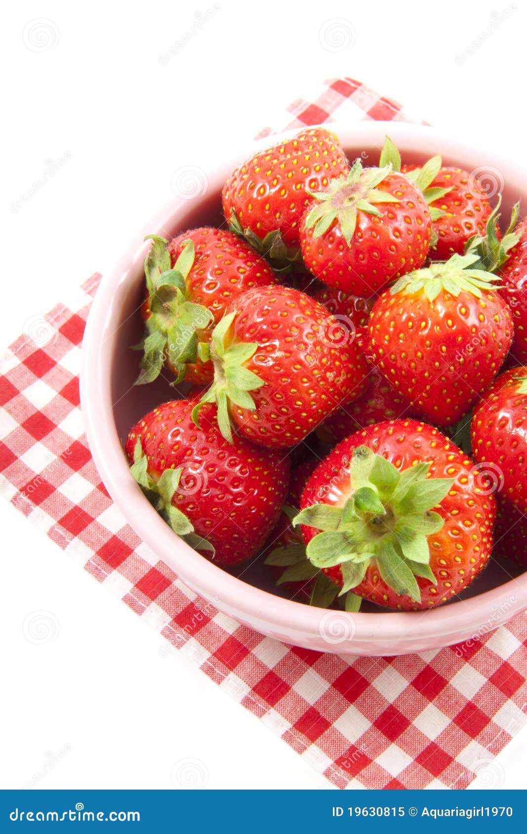 Sweet strawberries stock image. Image of organic, checked - 19630815