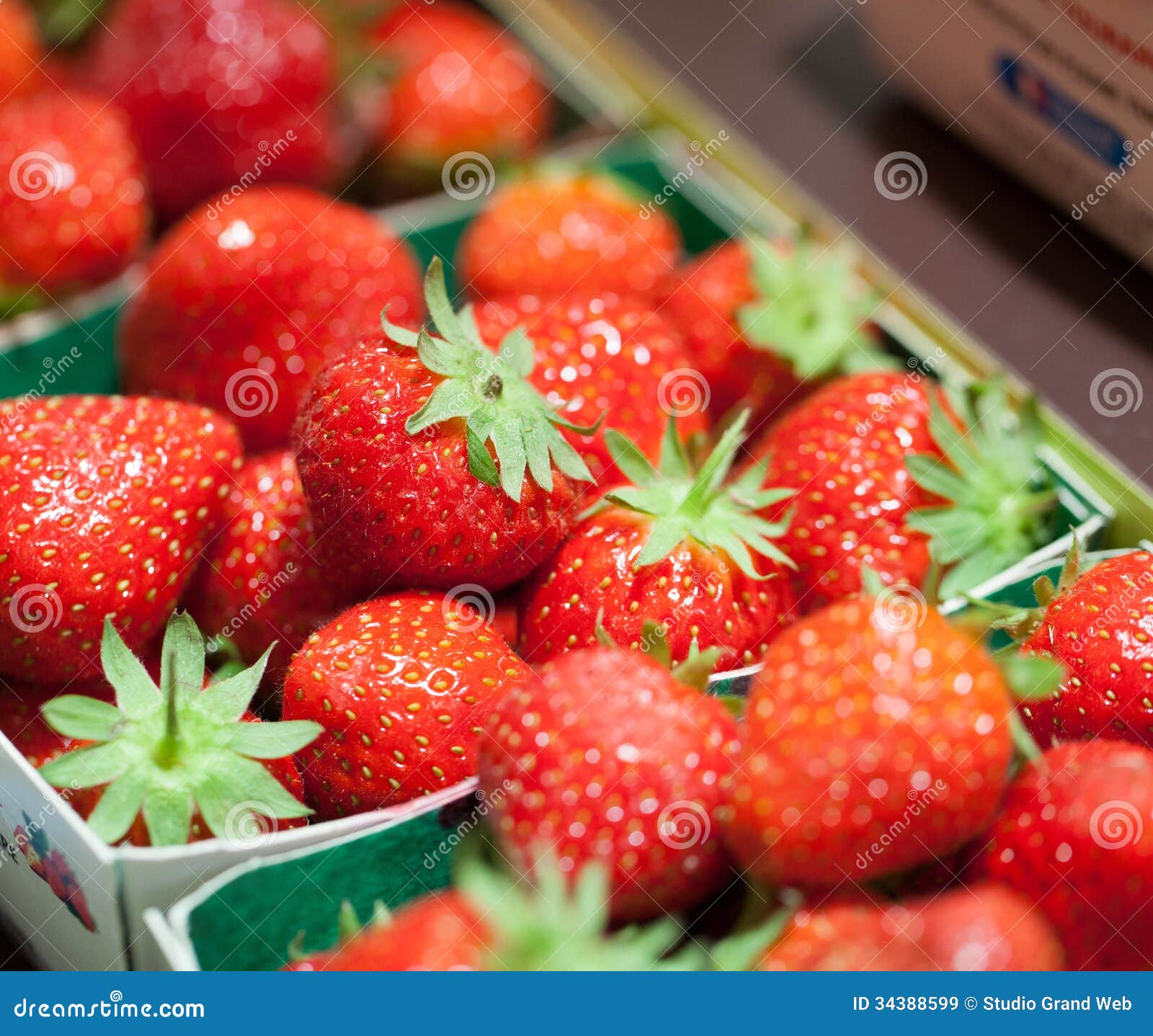 Sweet Strawberries on Display Stock Image - Image of tradition ...