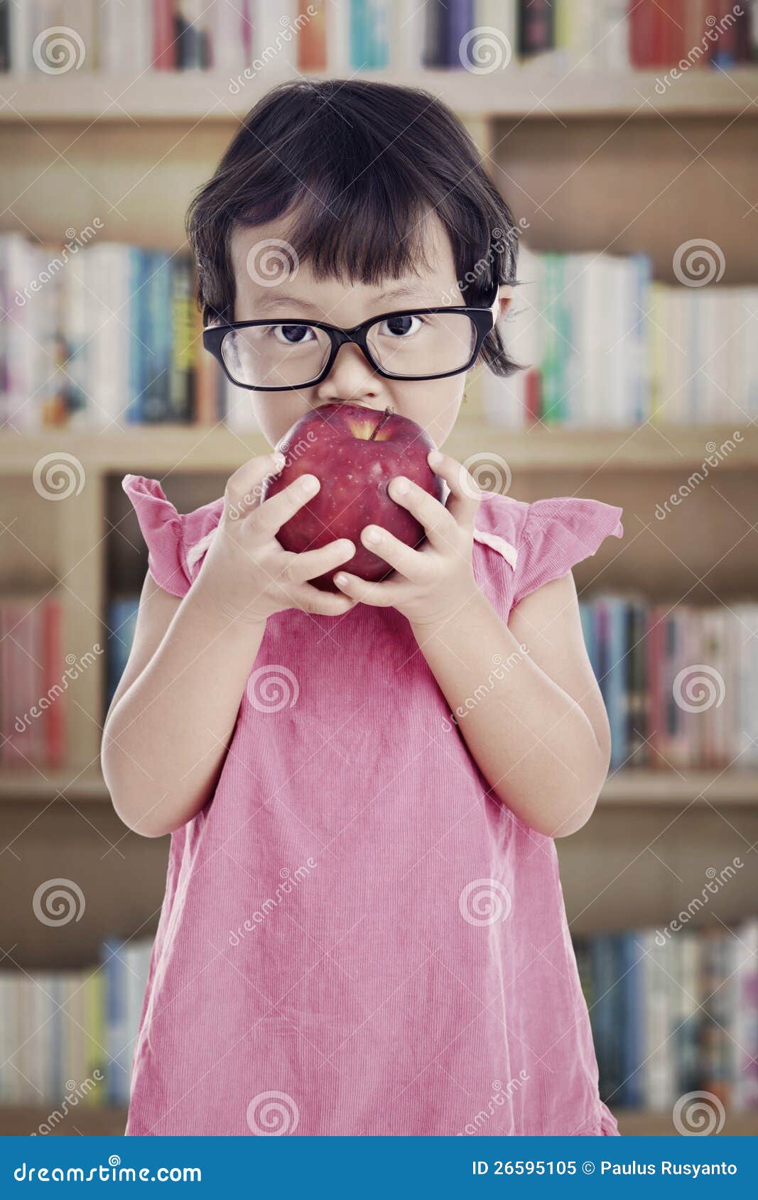 Sweet student in library stock image. Image of learning - 26595105