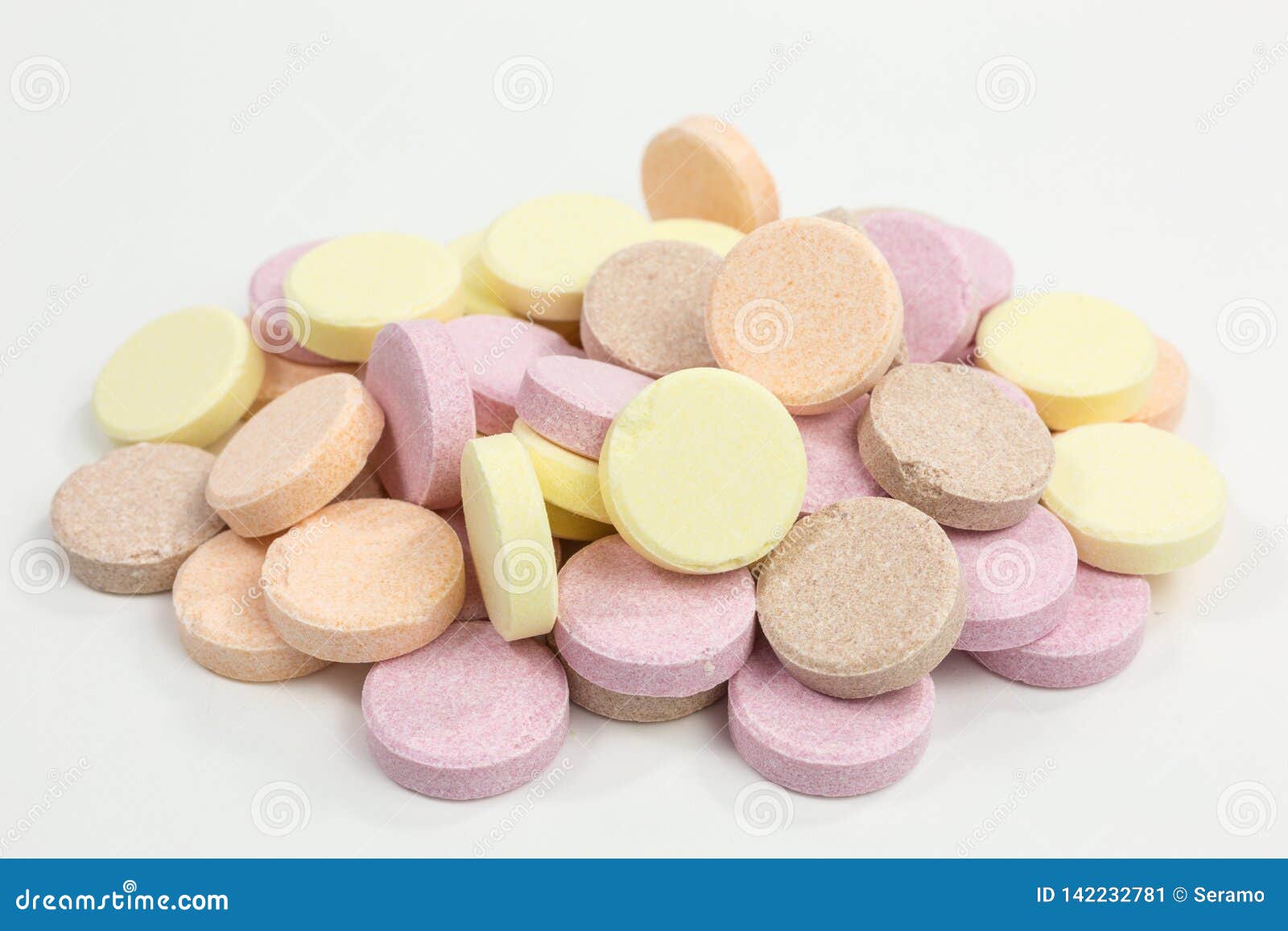 Sweet sugar candy tablets stock image. Image of fruit - 142232781