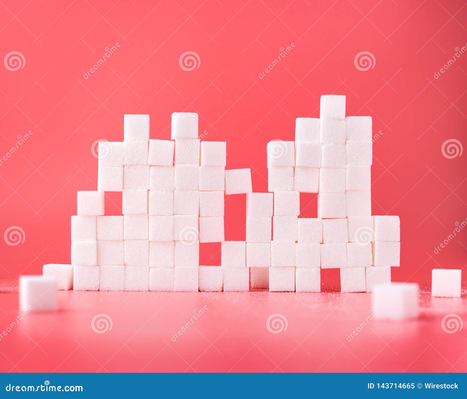 Sweet sugar cubes stock image. Image of color, sugar - 143714665