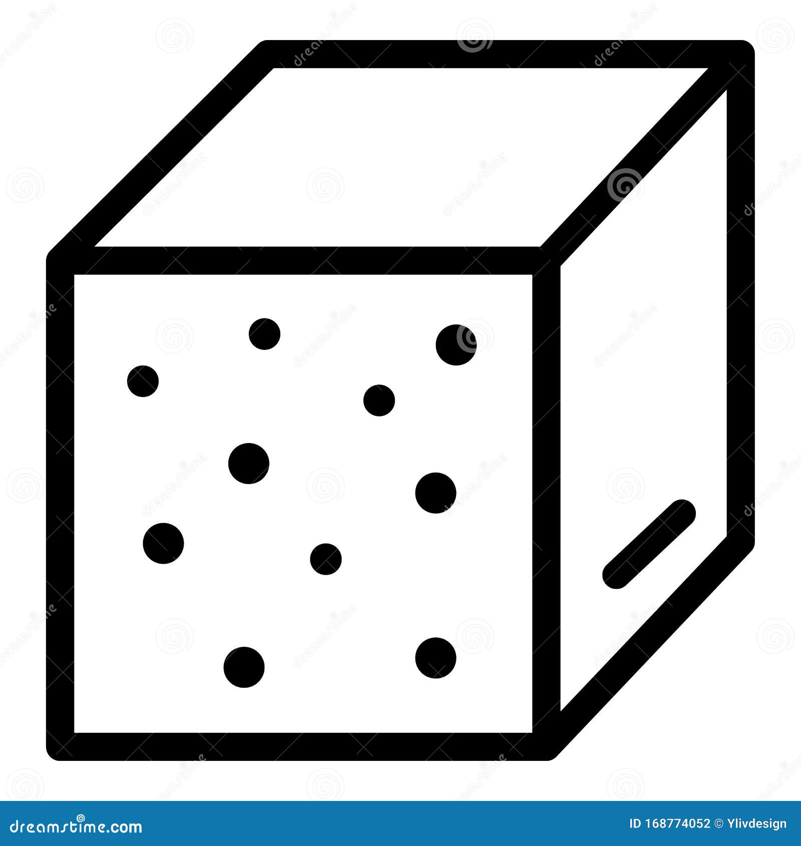 Sweet Sugar Icon, Outline Style Stock Vector - Illustration of cube ...