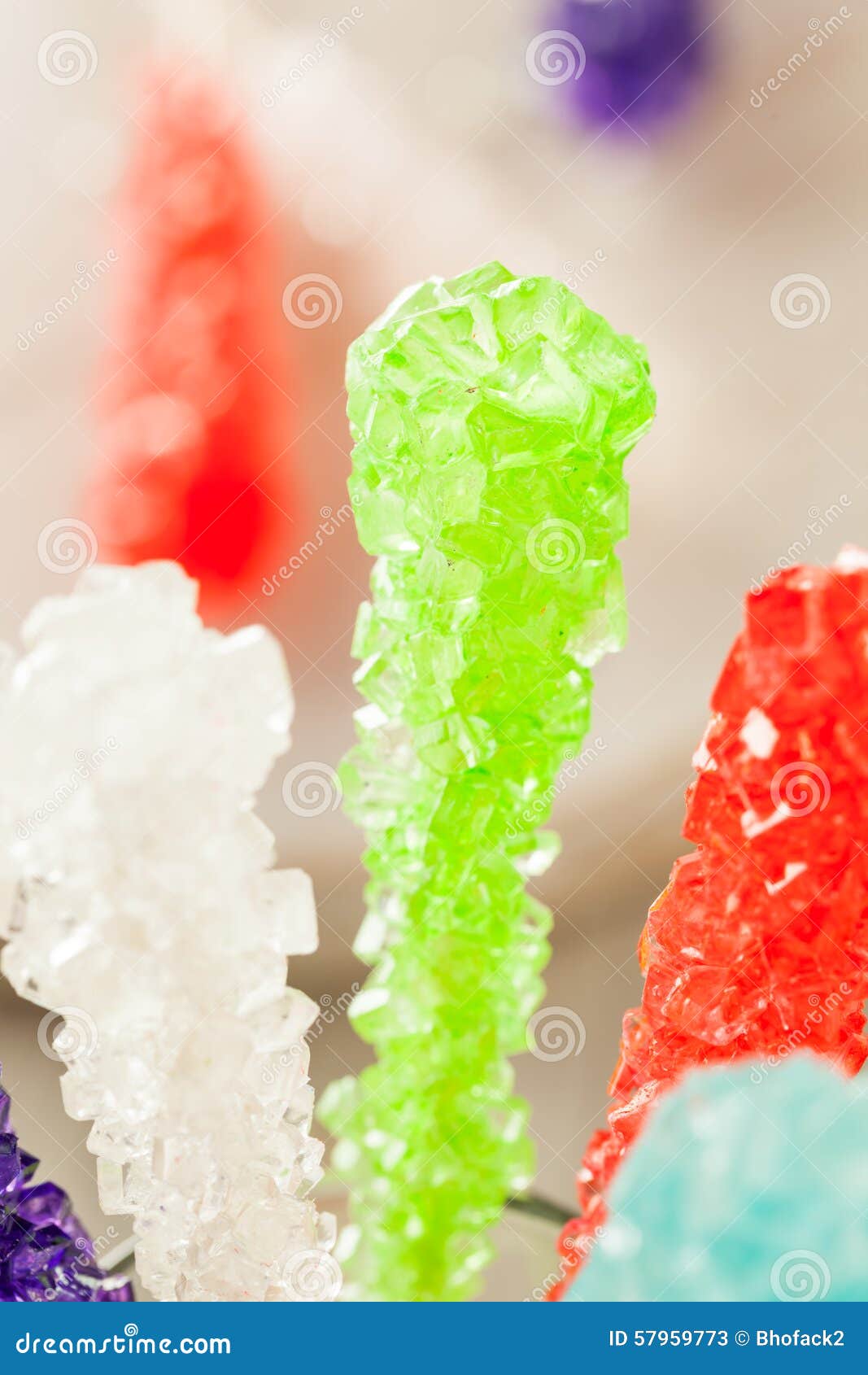 Sweet Sugary Multi Colored Rock Candy Stock Image - Image of blue, dyed ...